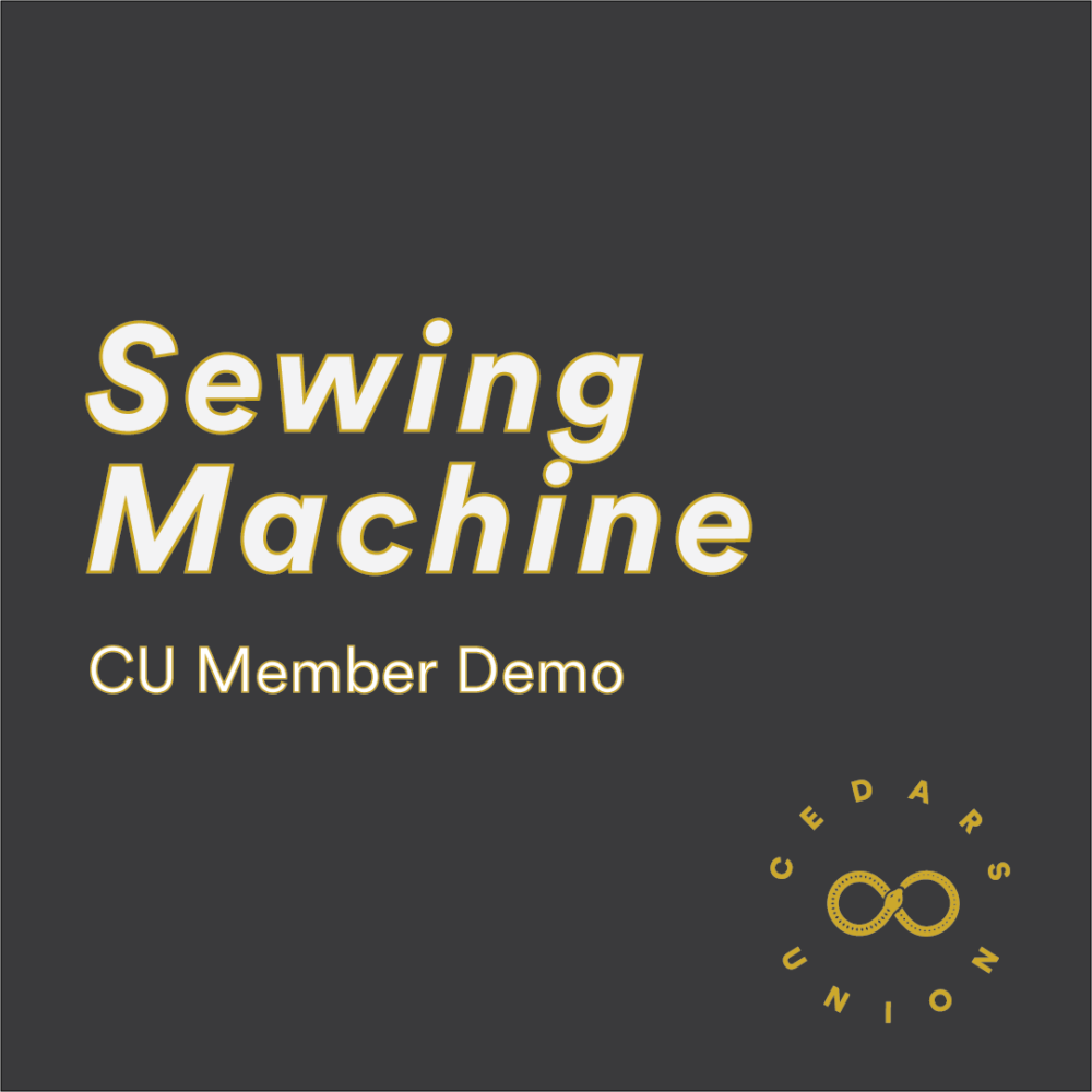 Member Demo: Singer Sewing Machine - Cedars Union