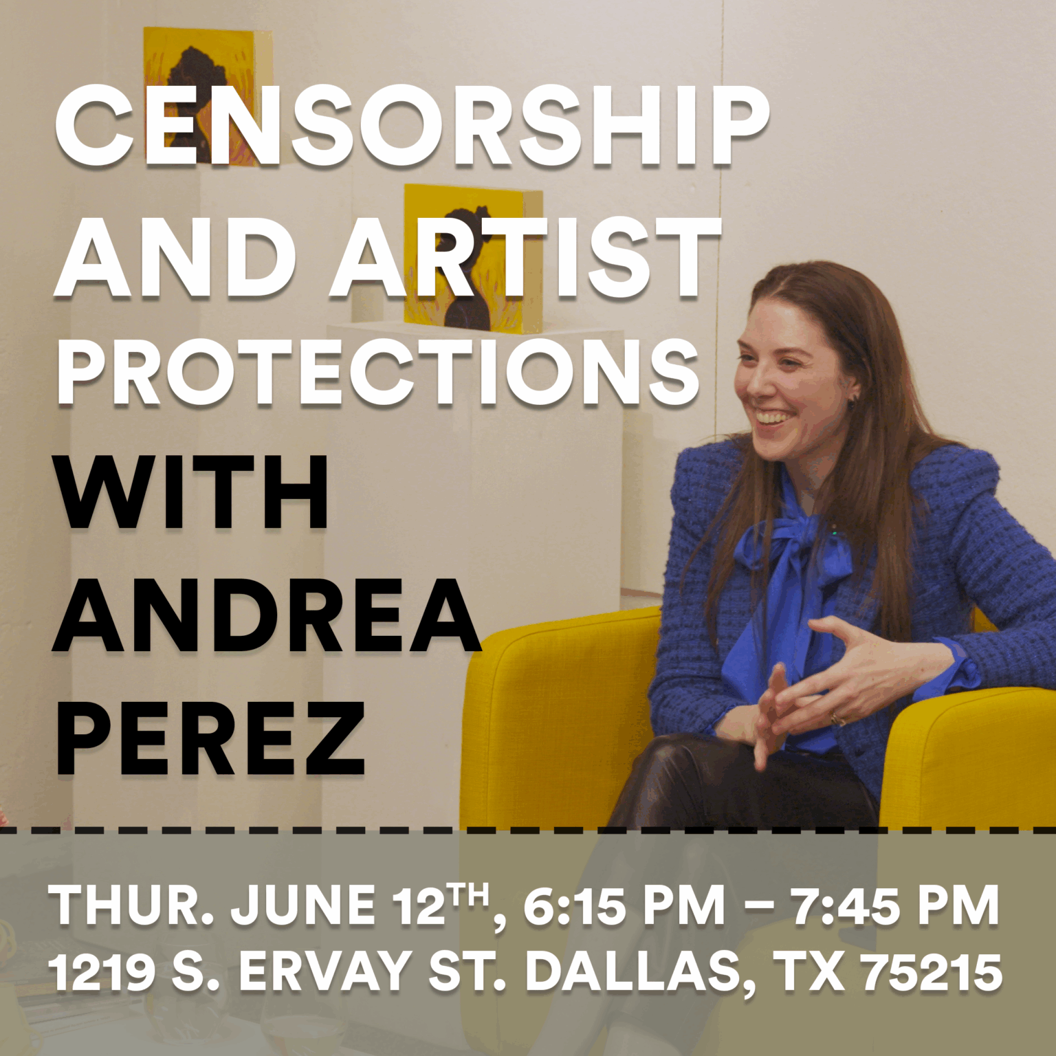 Censorship and Artist Protections w/ Andrea Perez - Cedars Union